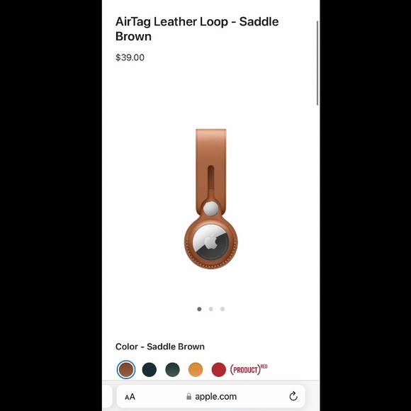Apple | Other | Apple Airtag Leather Loop | Poshmark